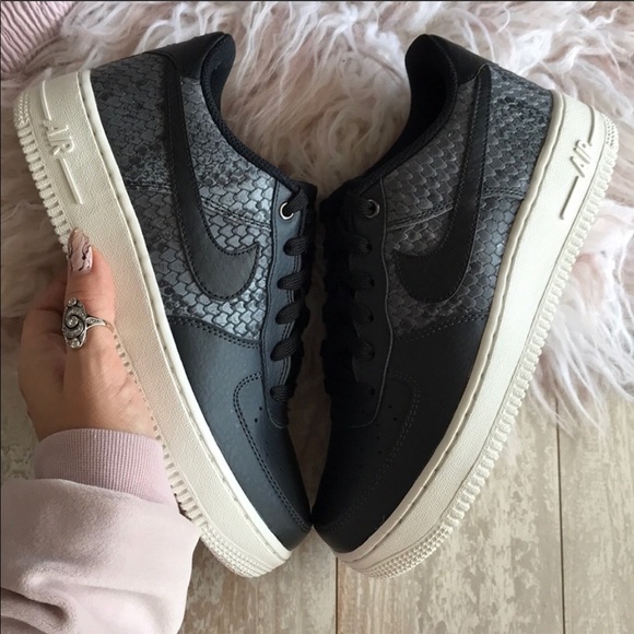 Nike | Shoes | Nwt Nike Air Force Black Snake Skin | Poshmark